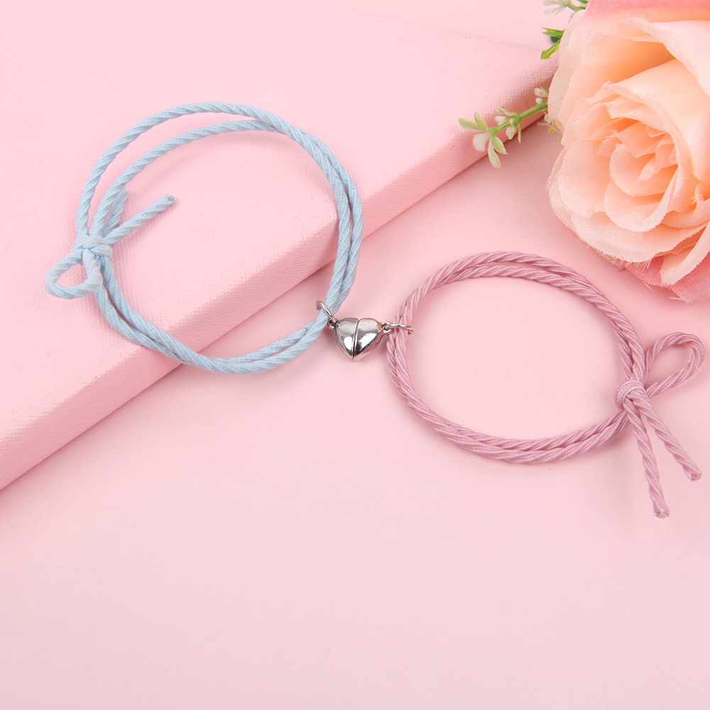 His & Hers Half Heart Magnet Bracelets - Meaningful Couple Friendship ...