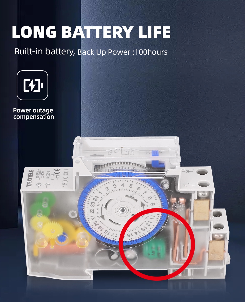 AC110V-230V Mechanical 15 Minutes 24h Timer Digital Time Switch Relay ...