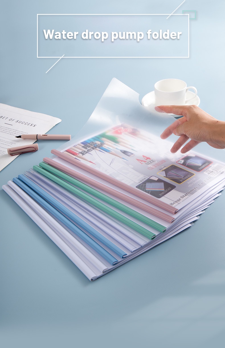 Thicken Folder A4 Plastic File Bag Office Organizers Document Organizer ...