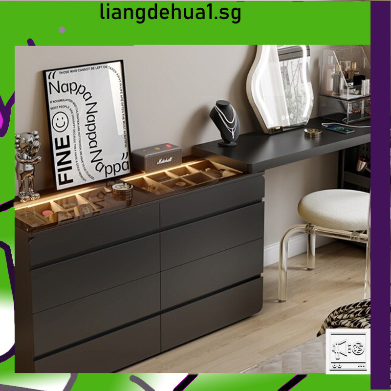 Chest Of Drawer Chest fdsef Drawer With Vanity Table Slim Black Bedroom ...