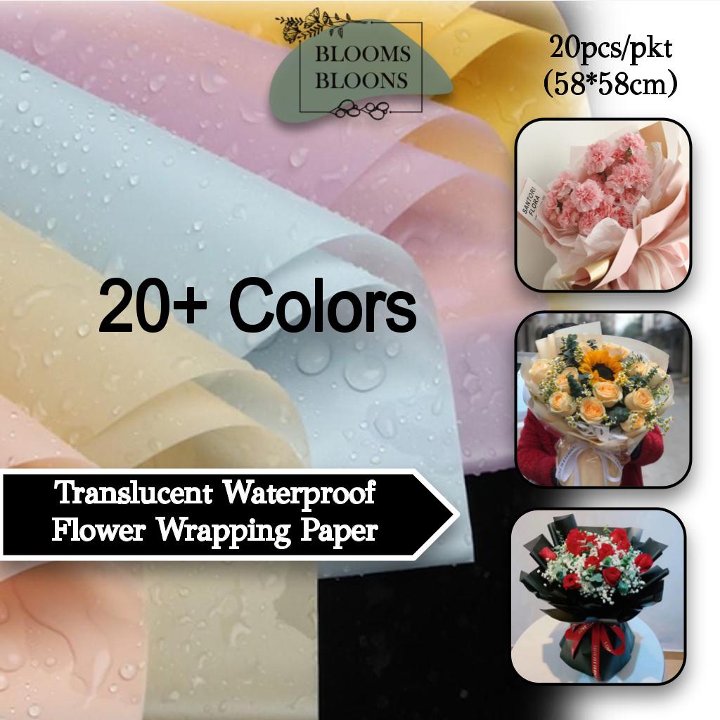 [SG] 20pcs Translucent Semi Clear Flower Paper | Bouquet Half ...