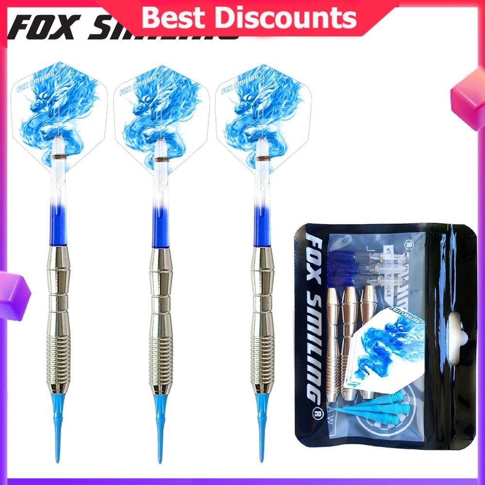 FOX SMILING 3PCS 18g Soft Tip Darts Pin Professional Safety Electronic ...