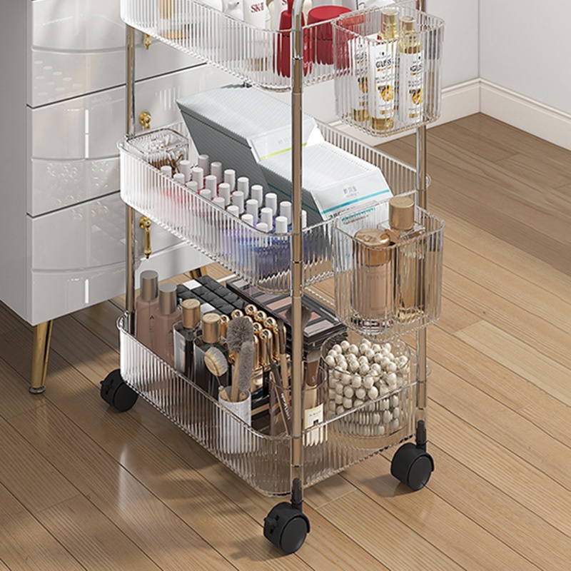 TURTLE 3-Tier Transparent Storage Trolley Multifunctional Snack / Skin ...