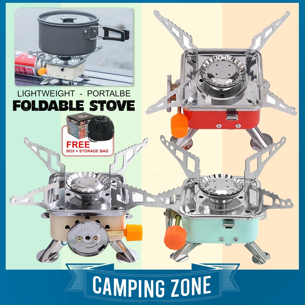 ZT202 Mini Gas Stove Folding Camping Stove Burner Portable Card Type ...