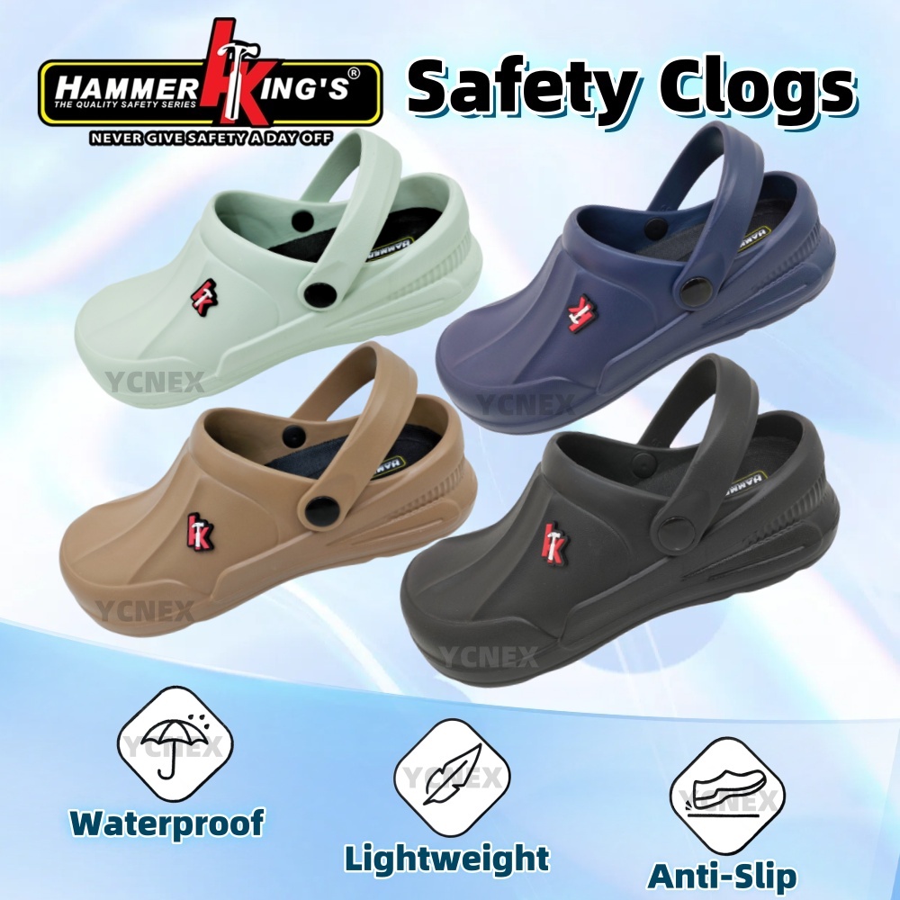 Hammer King's Safety Clogs 3002 Quality Safety Clogs LightWeight Anti ...