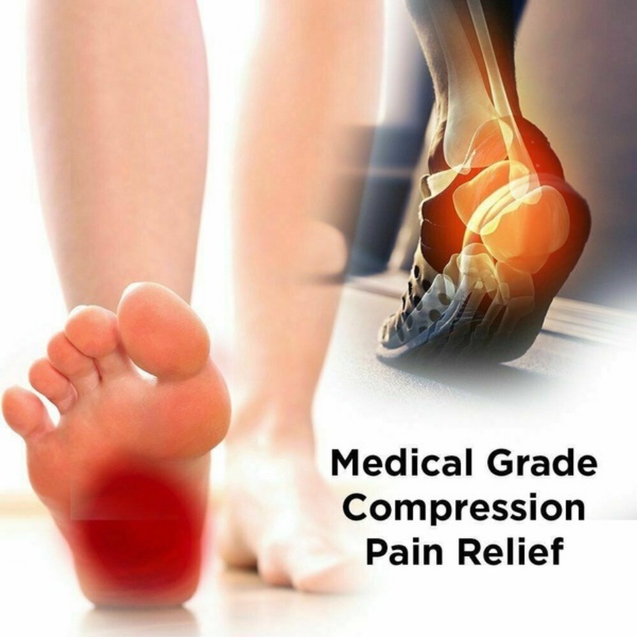 2Pcs Plantar Fasciitis Tendonitis Compression Swollen Ankles Leg Brace ...