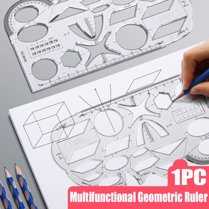 Transparent Multifunctional Drawing Ruler / Creative Fast Drawing ...