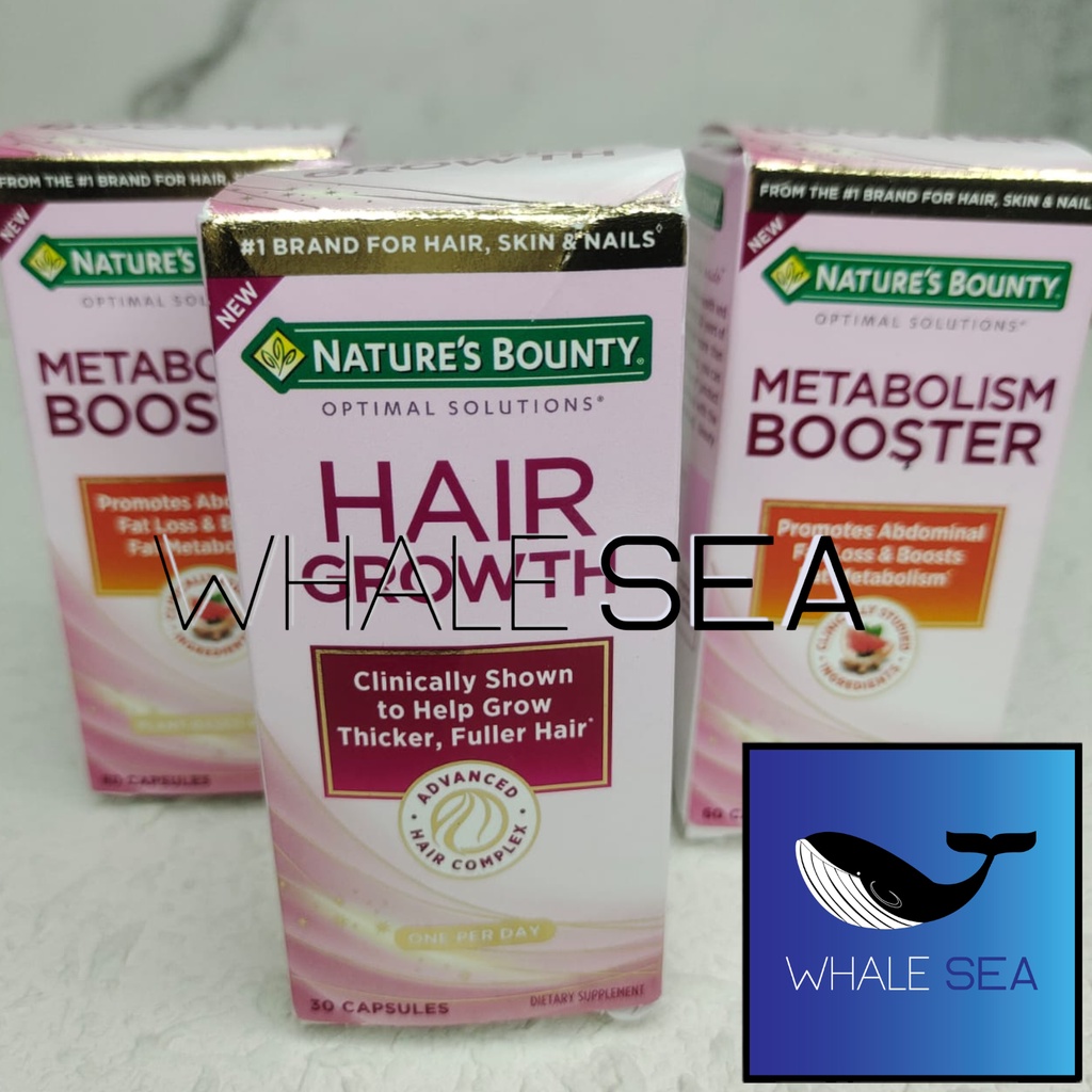 Nature's Bounty Optimal Solutions Hair Growth (30 Capsules) | Shopee ...