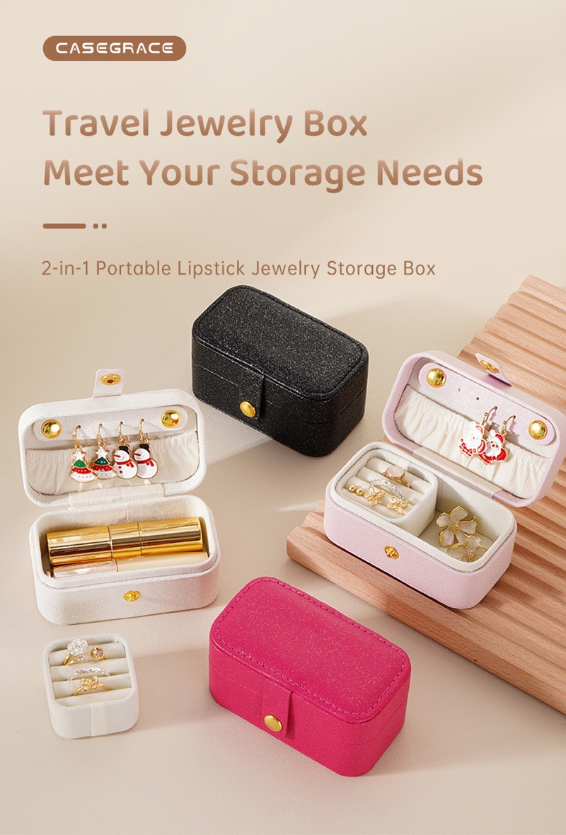 Jewelry Box Travel Jewellery box Storage box Organizer Storage Case ...