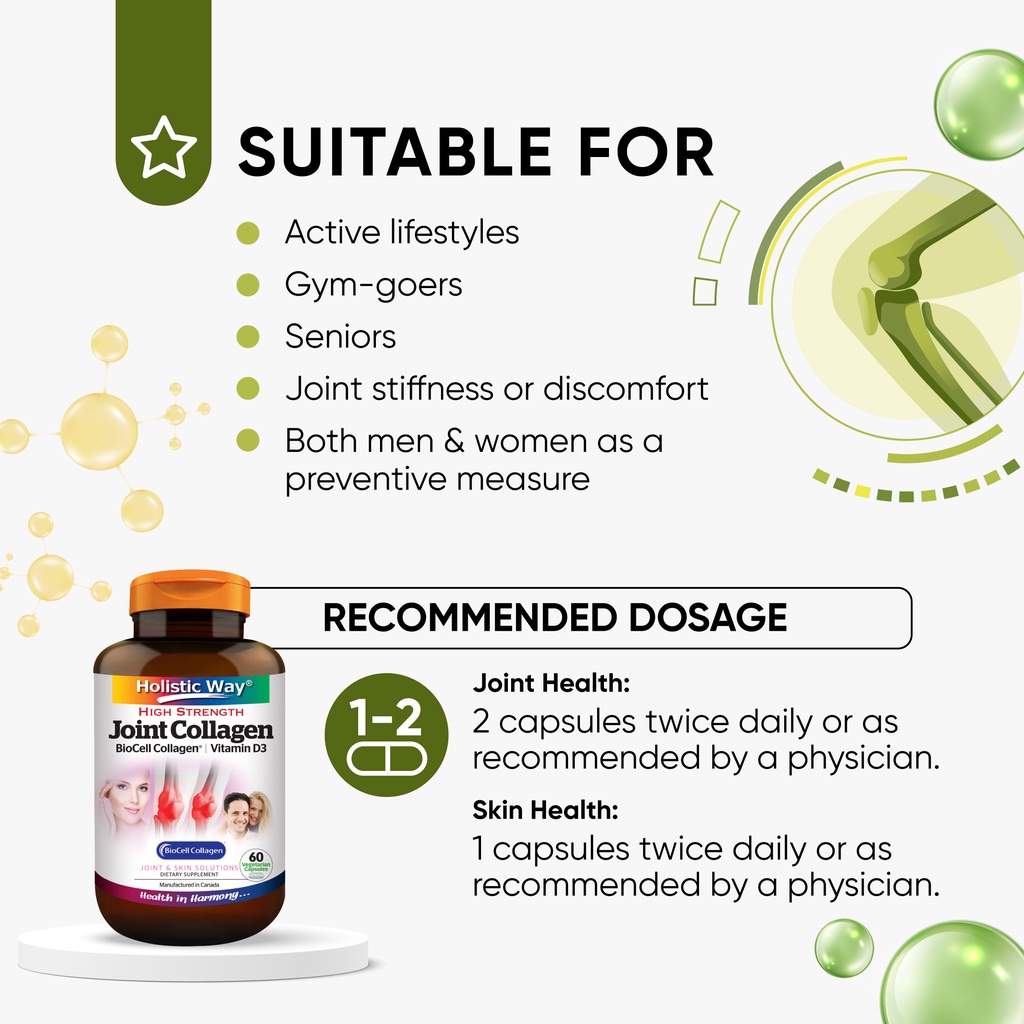 [Bundle 2] Holistic Way High Strength Joint Collagen BioCell Collagen ...