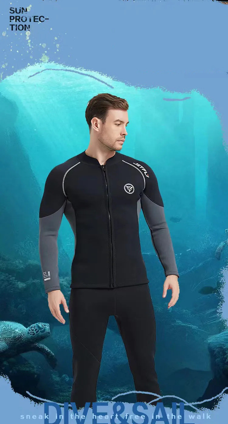 [Toronto3] Men's Long Sleeve Diving Suit Scuba Jump Surfing Snorkeling ...