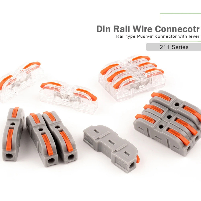 5 Pcs Durable and Fast Wiring Terminals - One in One Out Wire Connector ...