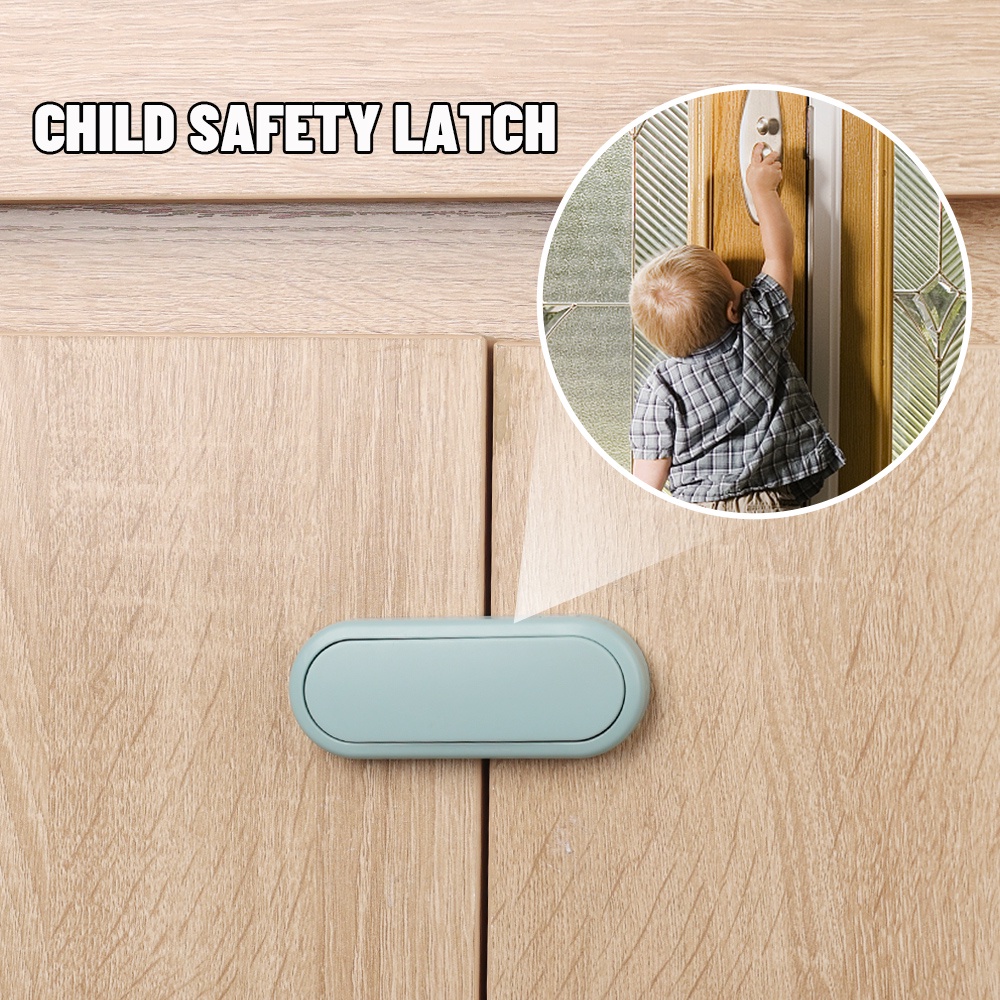Multi-use Baby Anti Pinch Invisible Safety Cabinet Lock Self Adhesive ...
