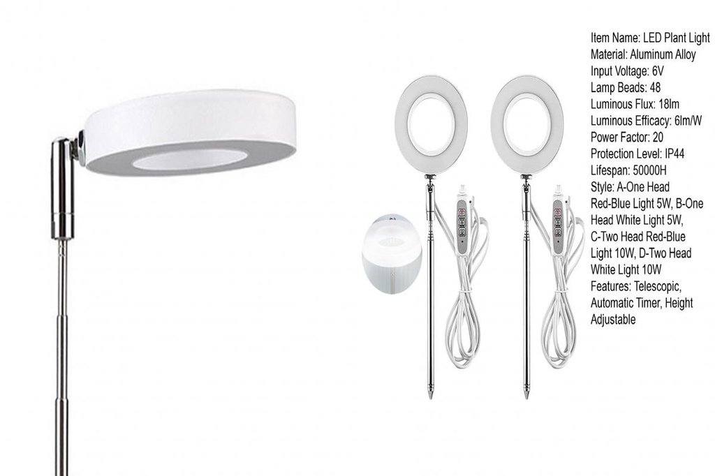 Full-bright Mixed Light for Plant Growth Led Plant Light Adjustable ...