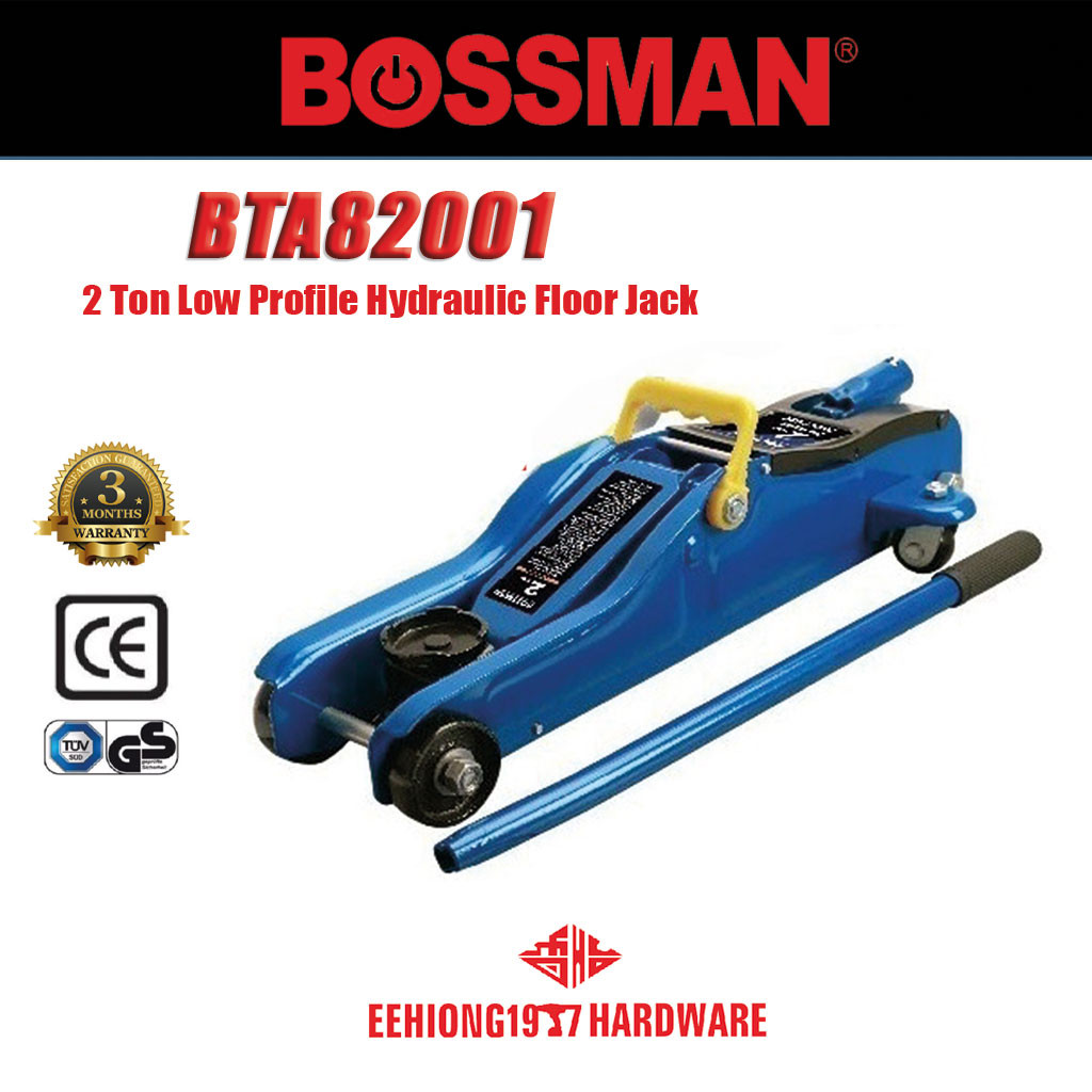 Bossman B-TA82001 Heavy Duty 2 Ton Low Profile Hydraulic Floor Jack (11 ...