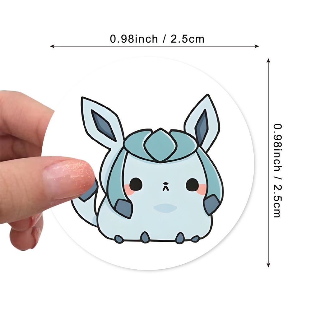 200PCS/Roll Cartoon Cute Pokémon Decorative Sealing Stickers Roll For ...