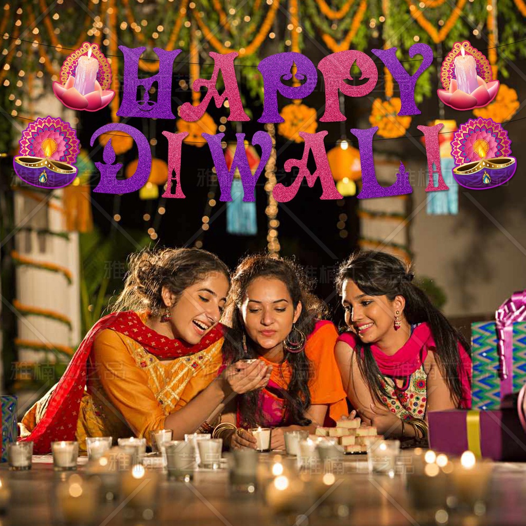 [Hot Sale] Happy Deepavali Banner Deepavali Themed Party Decorations ...