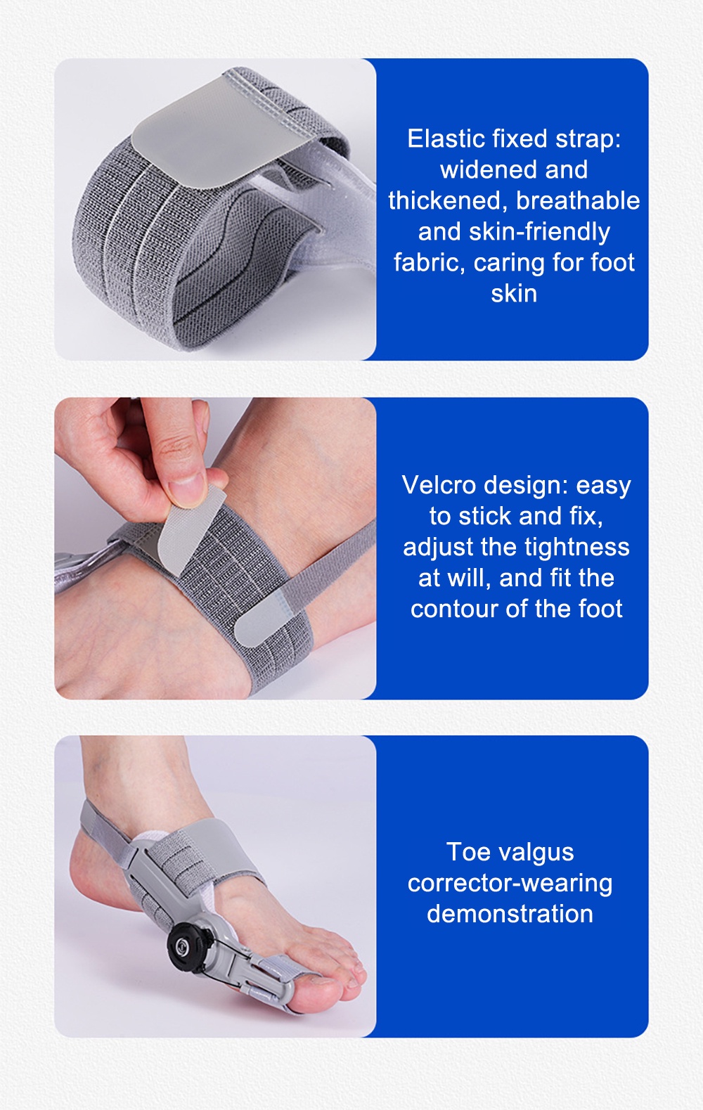 NEENCA Adjustable Bunions Toe Corrector Hallux Valgus Corrector Toe ...