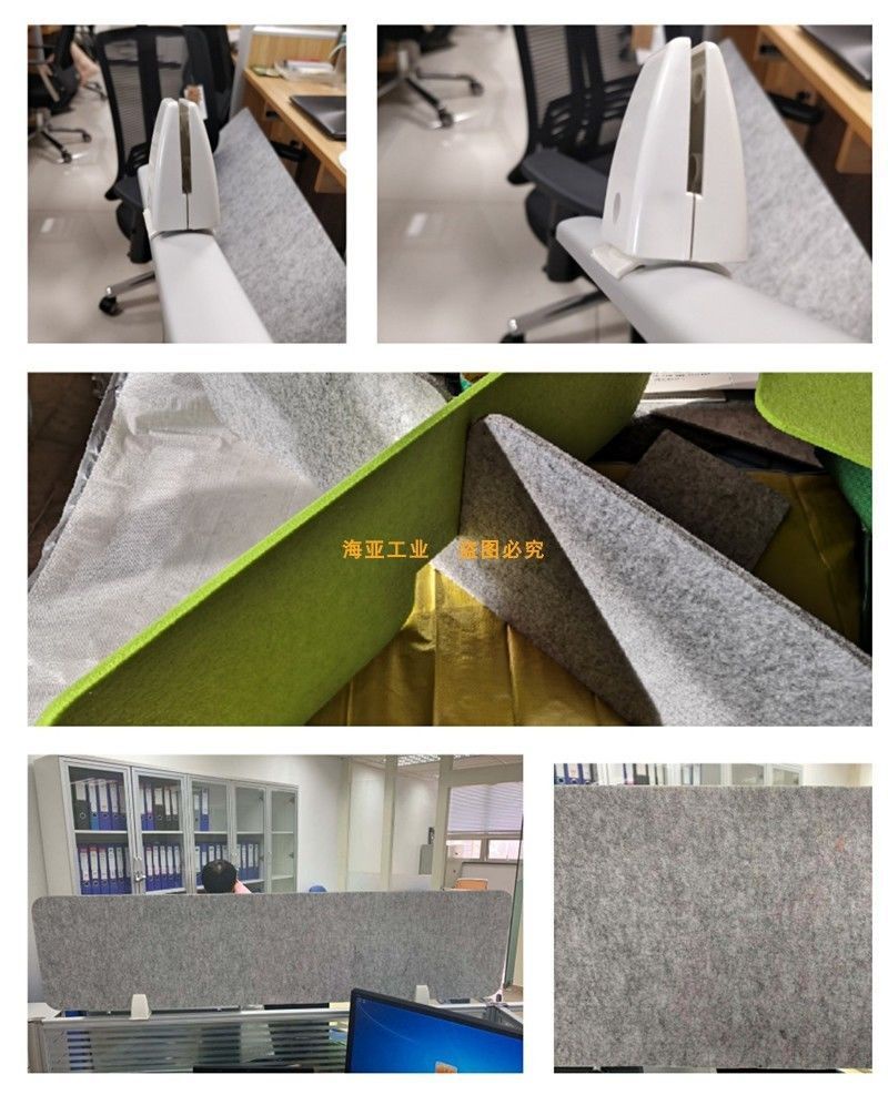 Customized Office Table Dam-Board-Station Sound-Absorbing Screen Table ...