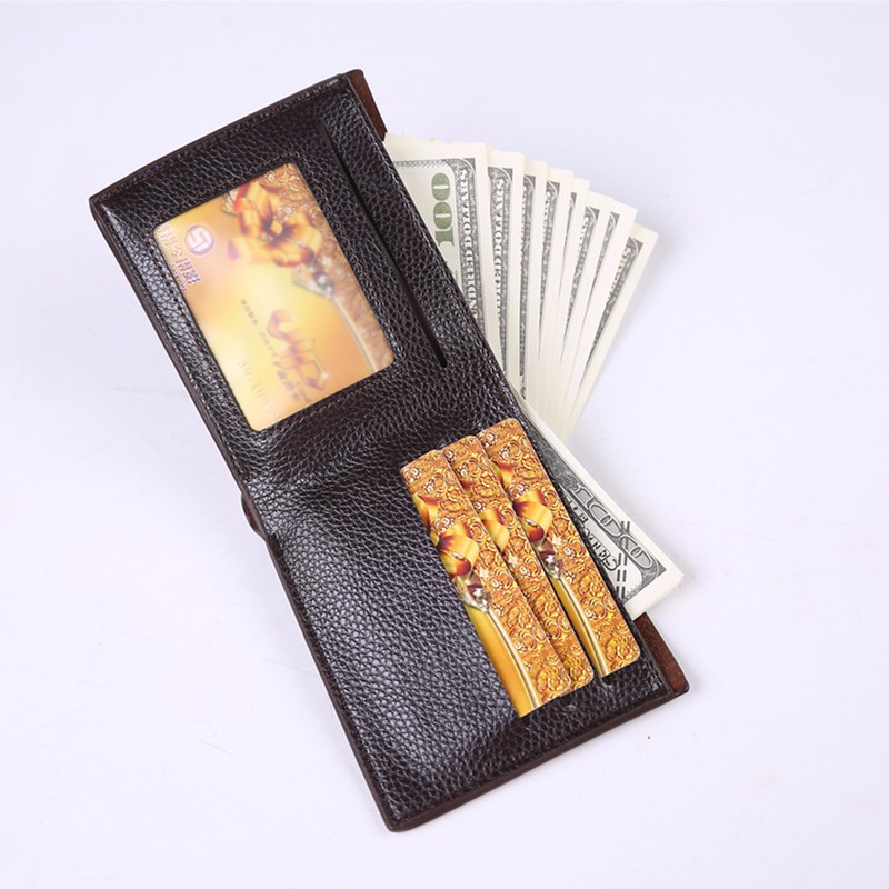 2PCS Men Watch Wallet Set Business Multi Color Round Dial PU Leather ...