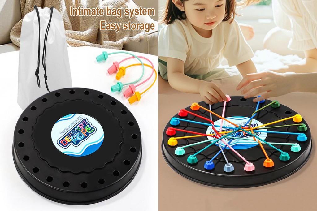 livecity| Logic Thinking Training Rope Game Brain Teaser Rope Game ...