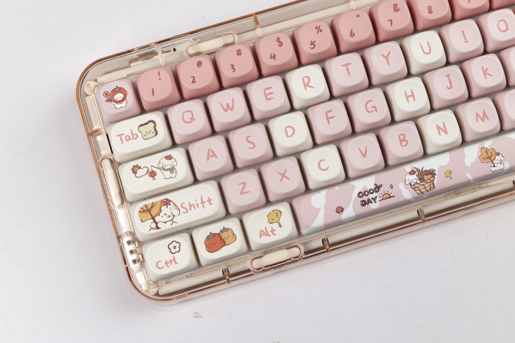 Autumn Puppy Mechanical Keyboard Keycap Cute Puppy Keycap 140 Keys MOA ...