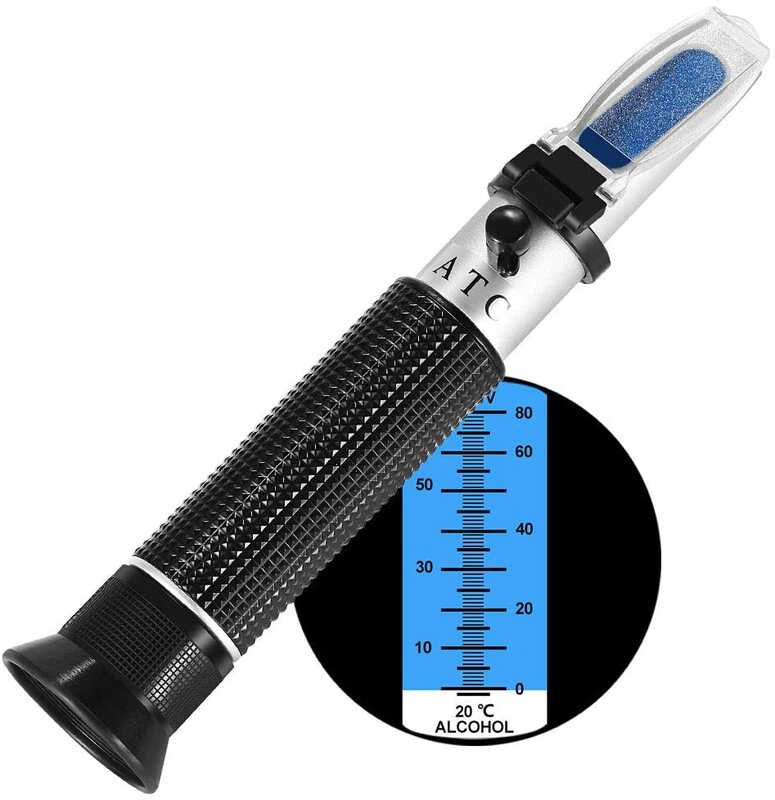 Distillery Refractometer Alcohol 0-80% V/V Portable Alcoholometer ...