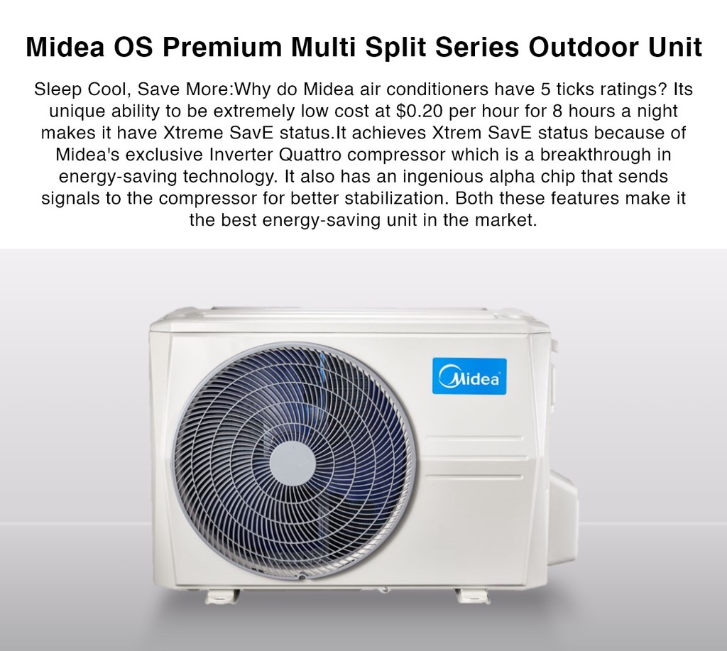 [System 2] Midea MSEID-09x2 AI Premium Multi Split Series 5 Ticks [Installation fee not included ...