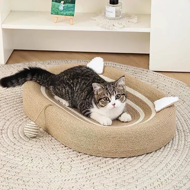 Extra Large Oval Wear-Resistant Sisal Cat Scratching Board Grinding ...