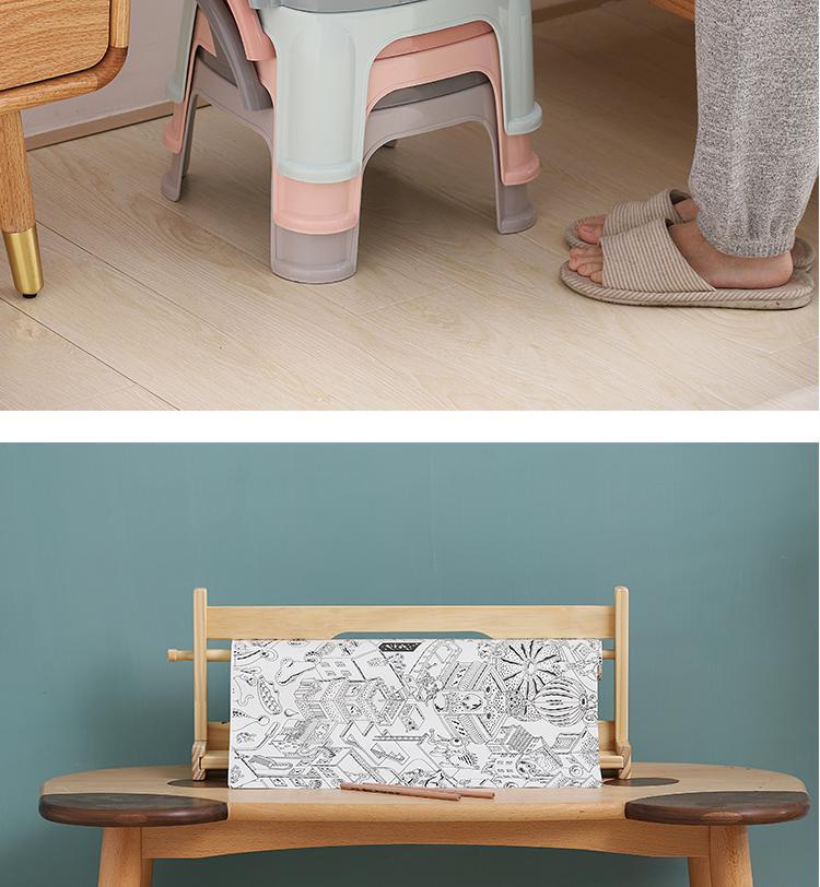 Plastic Baby Chair Fart Stool Baby Dining Chair Anti-Slip Stool Cartoon ...