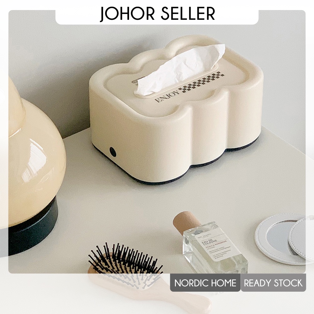 【NordicHome】 Creamy Tissue Holder Box Toilet Paper Roll Tissue Box ...