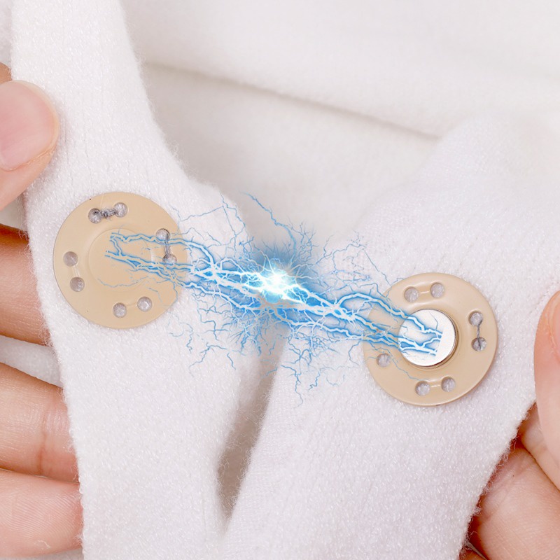 Automatic Magnetic Invisible Clothing Buttons Suitcase Bag Coat Buckle ...