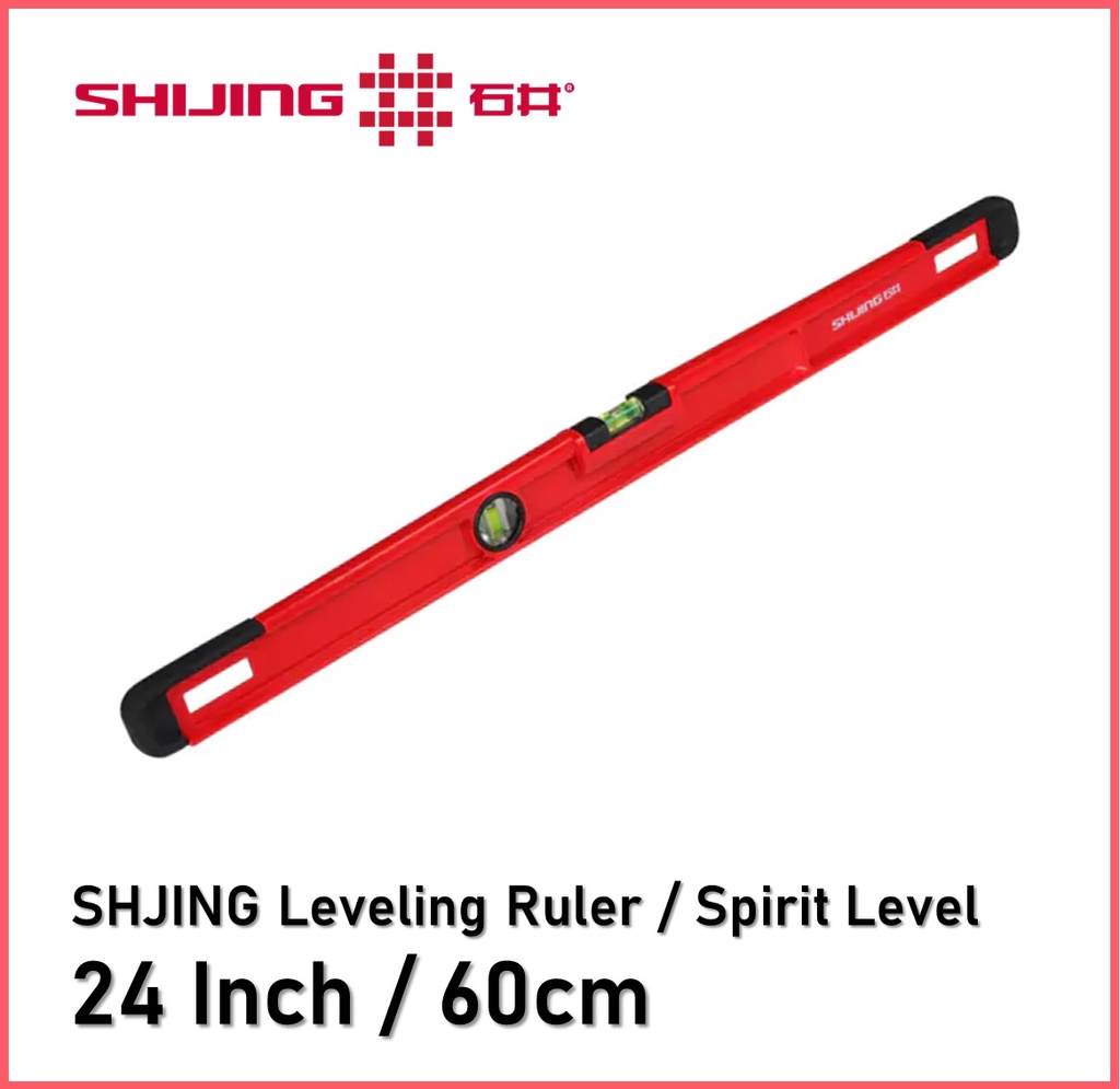 SHIJING 24 Inch / 60cm Aluminium Leveling Ruler / Spirit Level ...