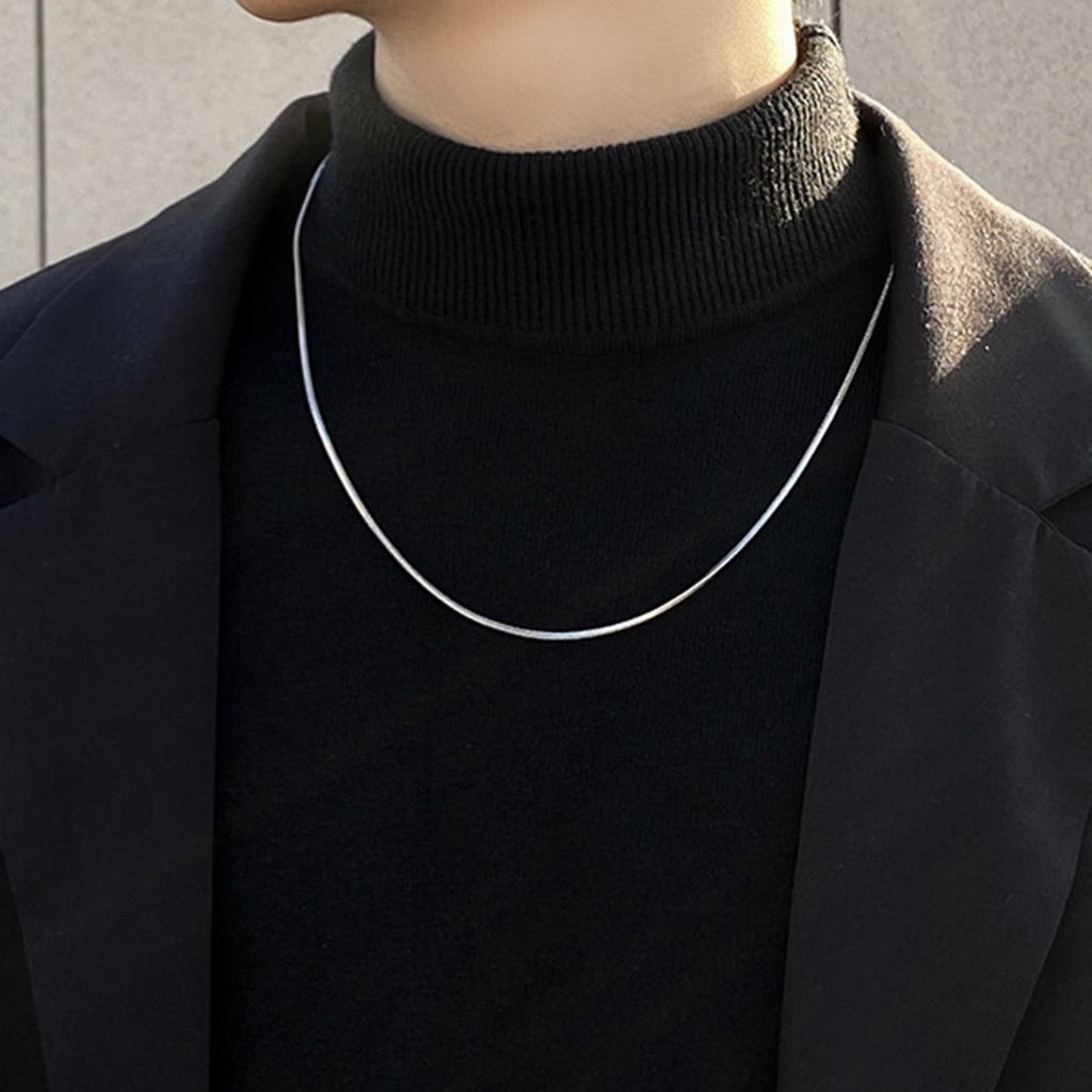 Stainless Steel Snake Chain Necklace for Men Trendy Durable Everyday ...