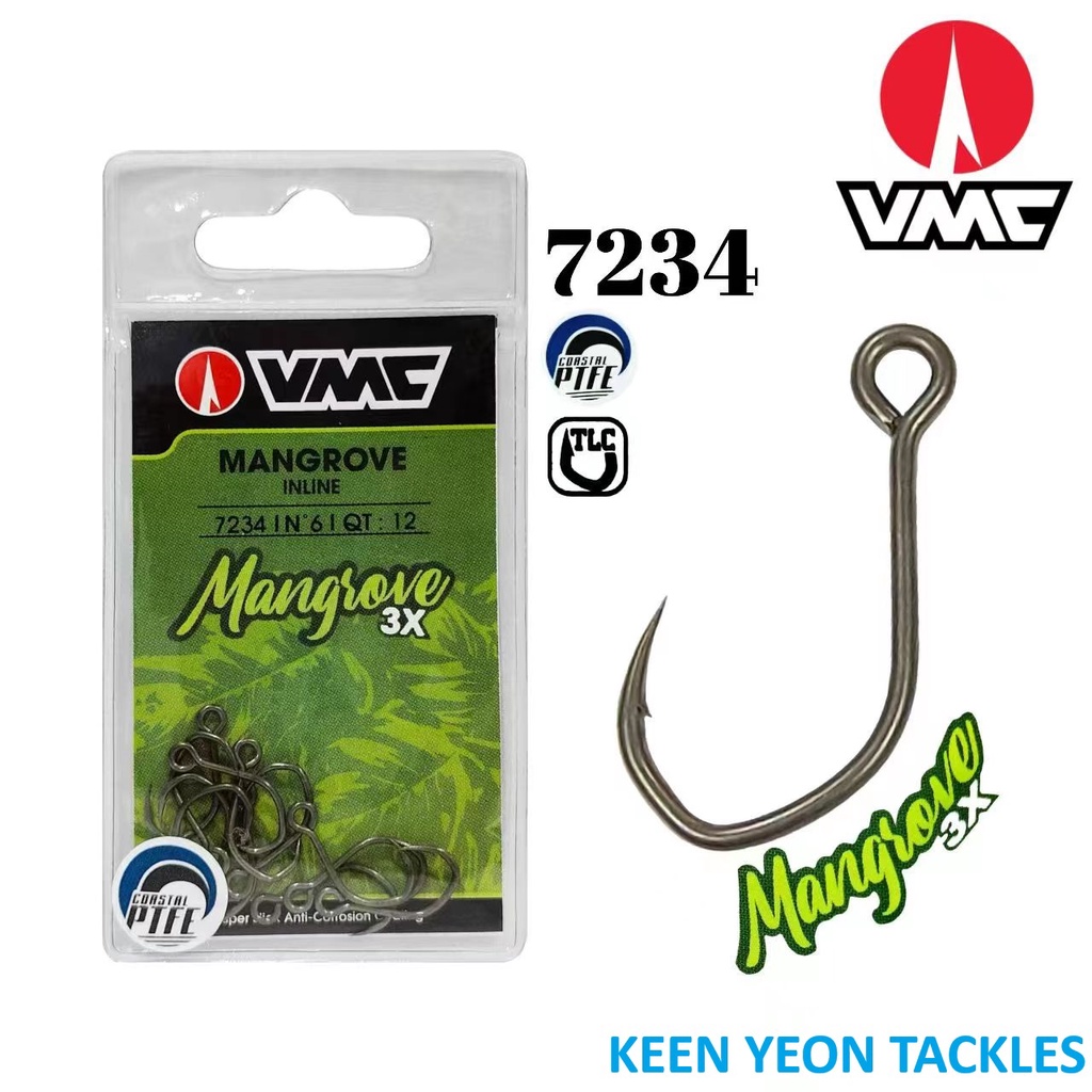 VMC MANGROVE 3X INLINE FISHING HOOK (7234) | Shopee Singapore
