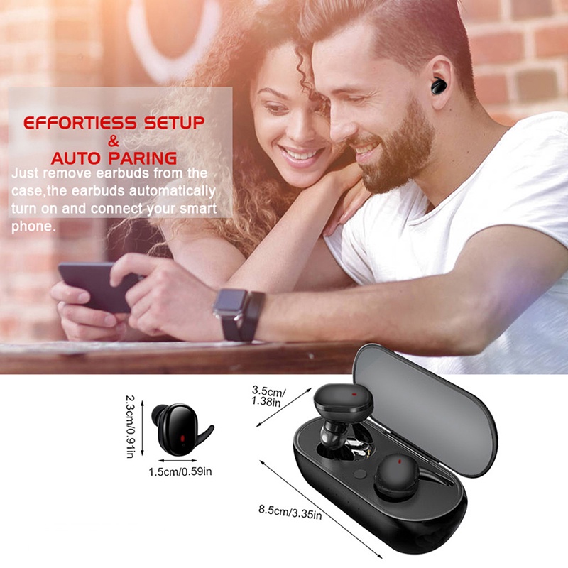 Tecsire TWS Stereo Bluetooth Earphone Wireless Earbuds Touch Control ...