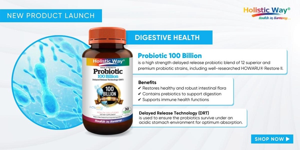 [Bundle of 2] Holistic Way High Strength Probiotic 100 Billion - 30 Veg ...