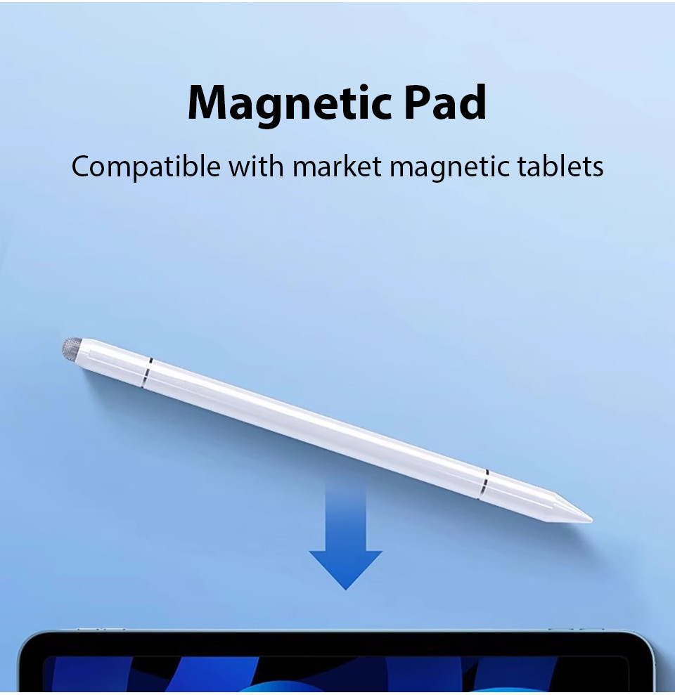 3 in 1 Magnetic Universal Stylus Pen For Android IOS Capacitive Touch ...