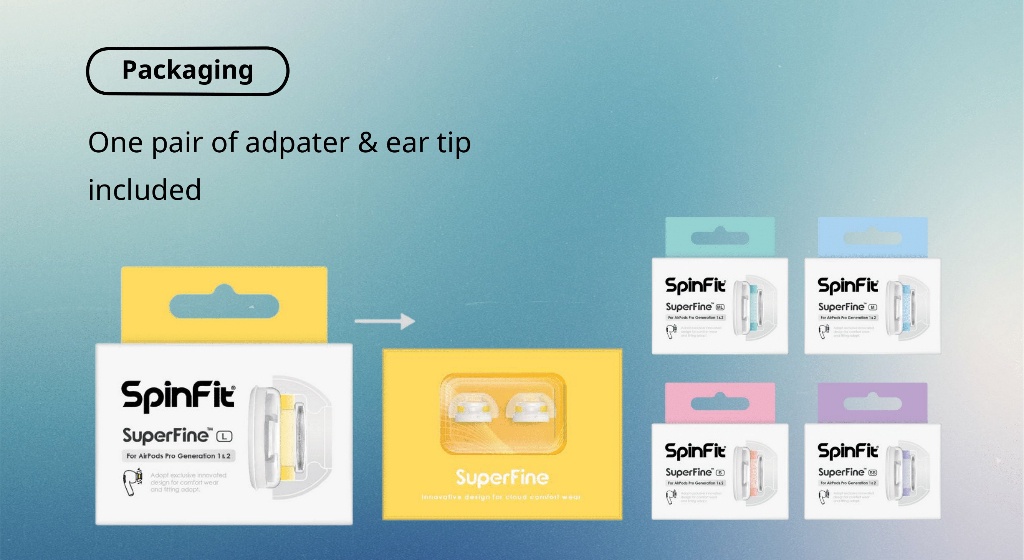 SpinFit Superfine Eartips Premium Silicone Replacement Eartips for ...