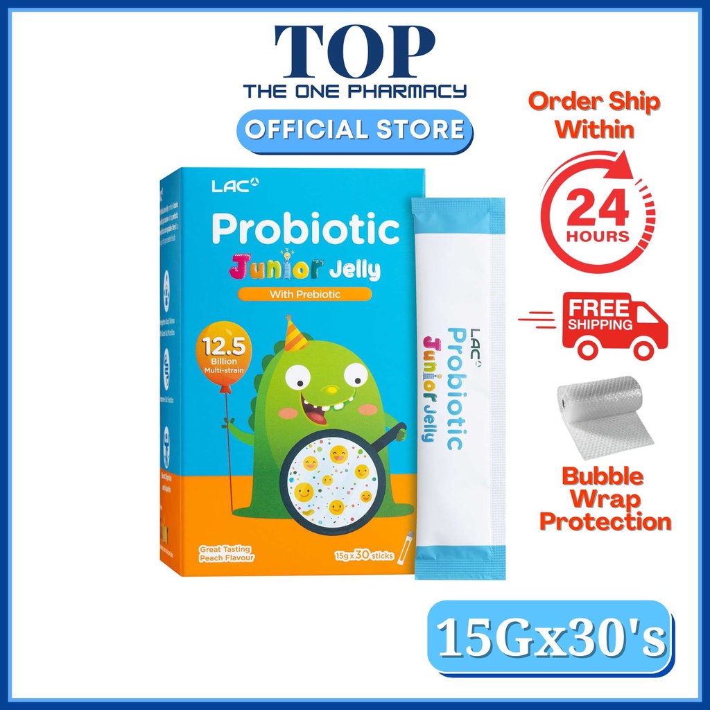 LAC Probiotic Junior Jelly with Prebiotic 15gx 30 sticks | Shopee Singapore