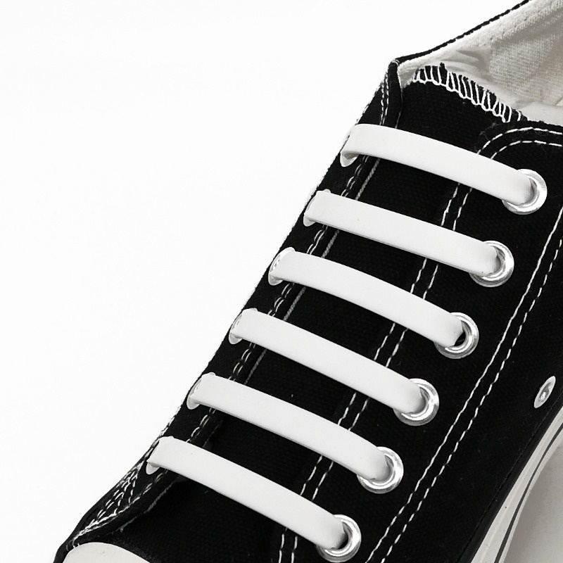 Lacing Rubber Sneakers Shoe Lace /lot No Tie No Tie Shoe Laces Elastic ...