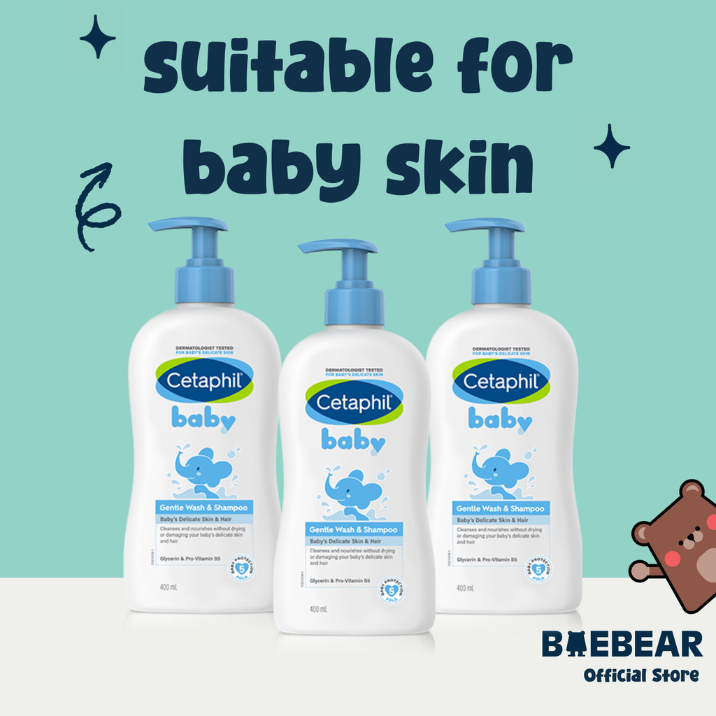 [Bundle of 3] Cetaphil Baby Gentle Wash and Shampoo with Shea Butter ...