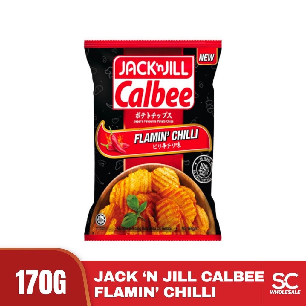 Jack ‘n Jill Calbee Potato Chips Flamin’ Chilli 170g | Shopee Singapore