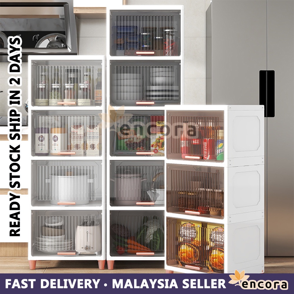 Encora Flip Top Door Storage Box Flip Door Storage Cabinet Kotak Buku ...