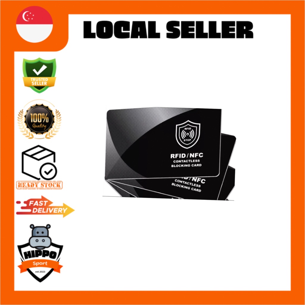 (HIPPO SPORTS) RFID Card Blocker Credit Debit Card Protector NFC Signal ...