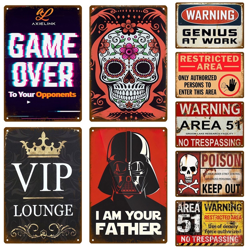 VIP Metal Sign Industrial Deco Vintage Poster Vintage Retro Tin Sign ...