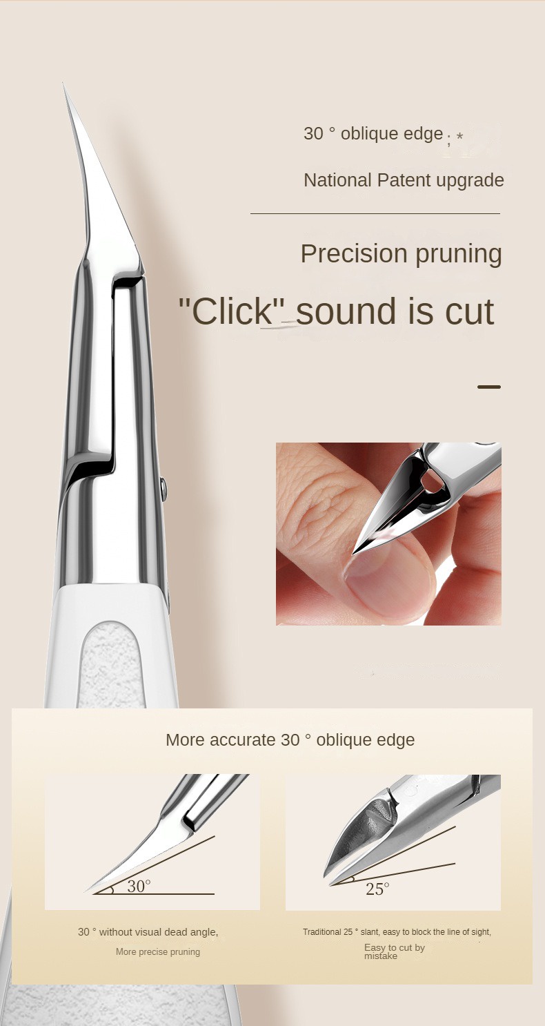 Mini Ingrown Toenail Clippers Professional Thick Hard Trimmer Pedicure ...