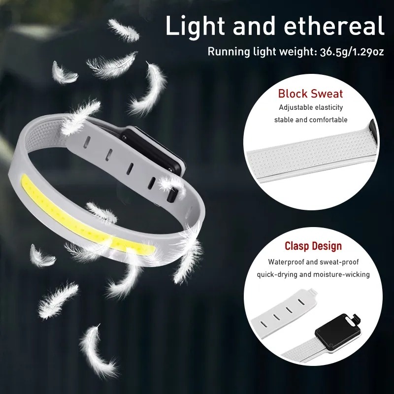 COB Ultra Light Jogging Light / Outdoor Sports Night Running Light ...