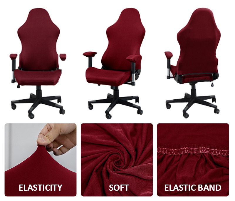 Stretch Gaming Chair Covers (4-Piece Set) – Soft Jacquard, Stylish ...