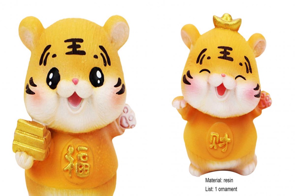 greatdream| Cartoon Tiger Miniature Lovely Resin Portable Mini Tiger ...